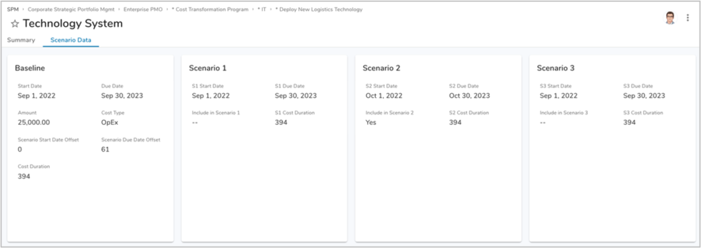 Scenario Management – Shibumi Help