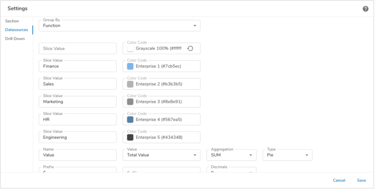 Pie Chart – Shibumi Help