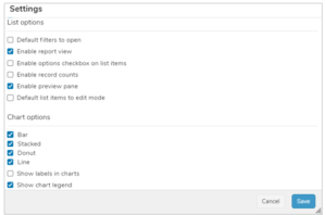 Lists & Views Template Settings – Shibumi Help