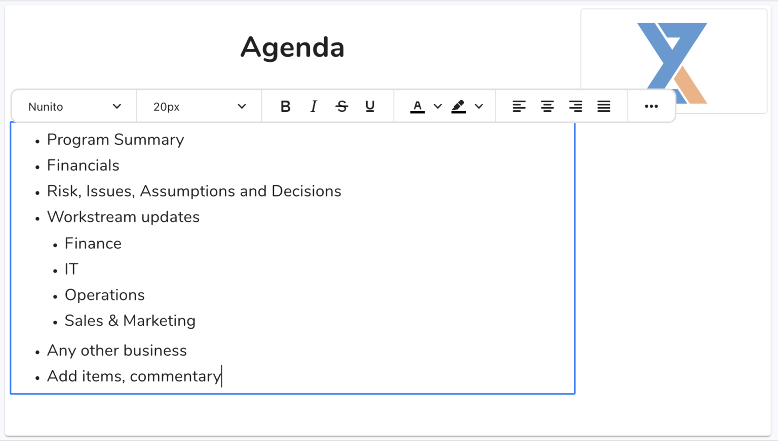 Configuring Rich Text Sections – Shibumi Help