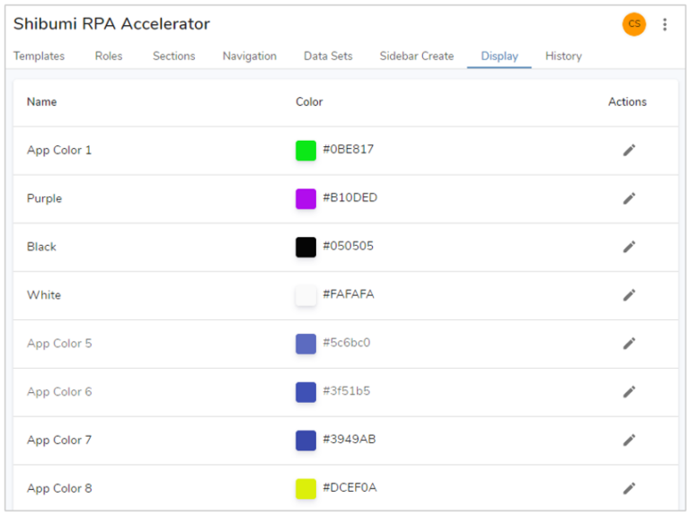 Configuring App Colors – Shibumi Help