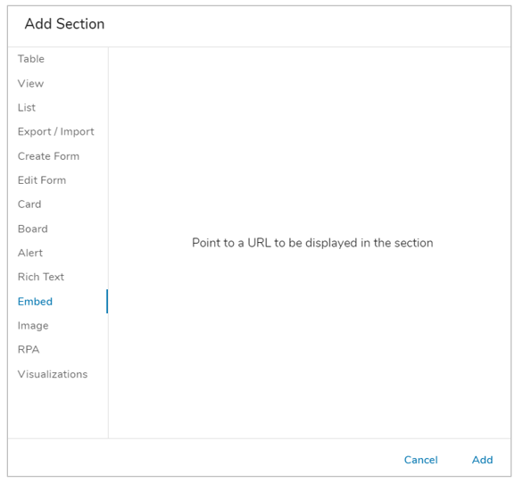 Configuring Embedded Sections Shibumi Help