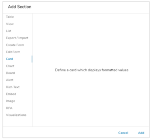 Configuring Card Sections – Shibumi Help