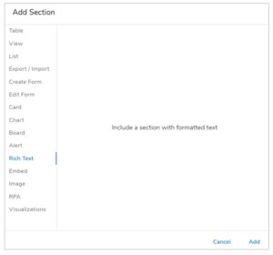 Configuring Rich Text Sections – Shibumi Help