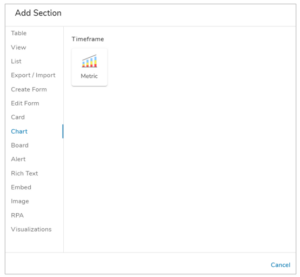 Configuring Metric Timeframe Chart Sections – Shibumi Help