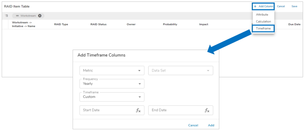 Configuring Table Sections – Shibumi Help