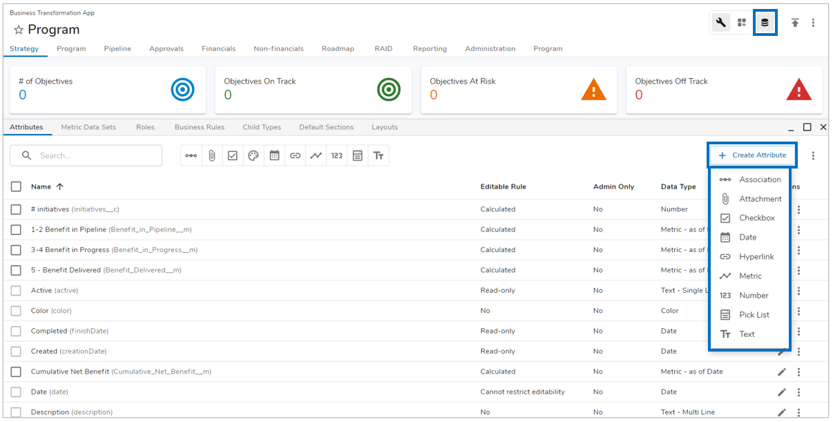 Creating and Editing Attributes from the Data Panel – Shibumi Help